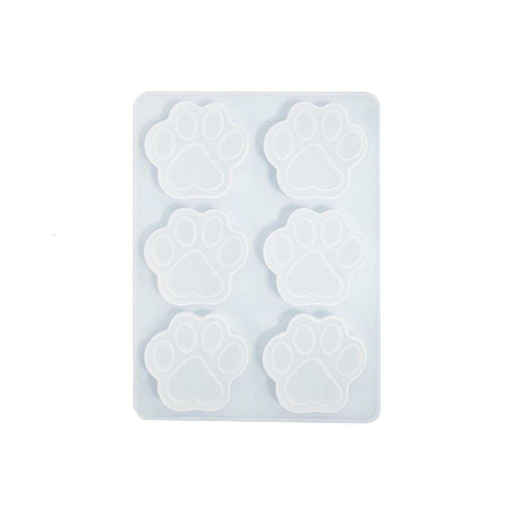 Силиконовая форма "лапки кошки" 6 ячеек, Истинный цвет