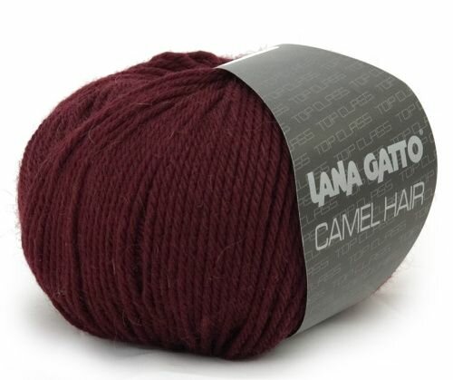 Пряжа Lana Gatto Camel Hair 5910 (1 моток 50г/125м) бордо