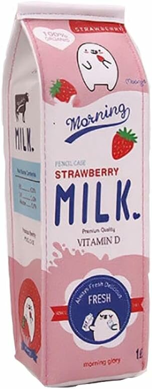 Пенал-упаковка молока, креативный пенал в виде пакета молока с милыми животными, корейский стиль, для школы, канцелярии, подростков и детей, оригинальный подарок школьнице