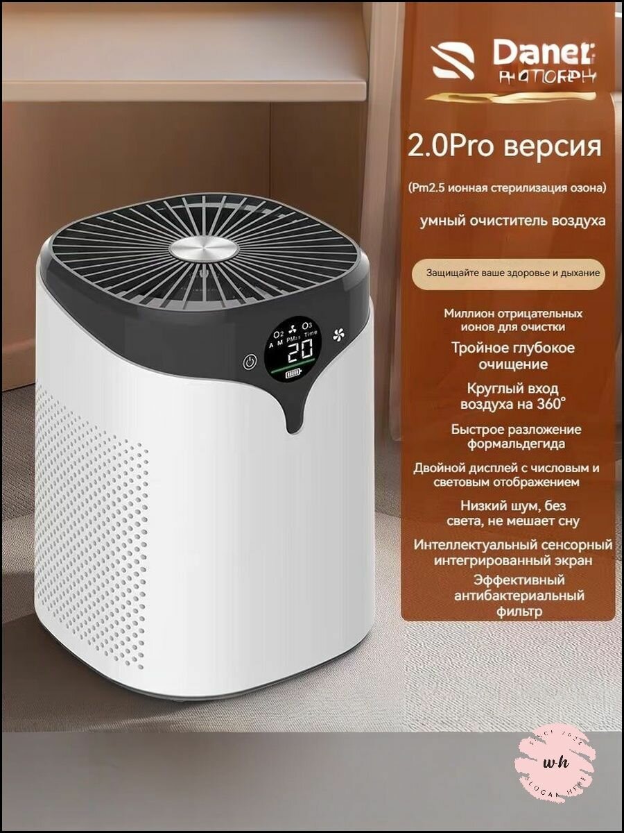 Очиститель воздуха 2.0PRO с озонированием и УФ-лампой tingzi