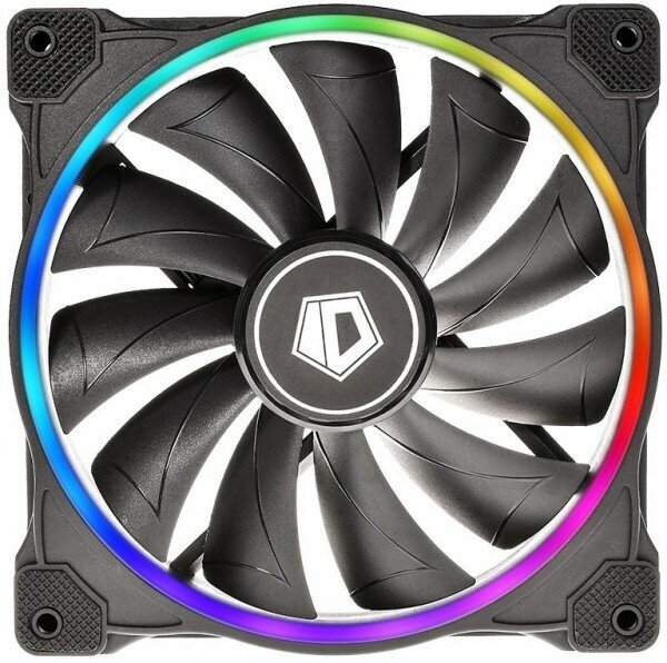 Вентилятор для корпуса ID-COOLING ZF-14025-ARGB 140x140x25мм (60шт./кор, Пульт управления, PWM, Low Noise, резиновые углы, Addresable RGB, 800-1600об/