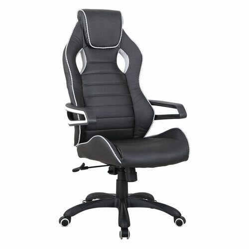 Кресло BRABIX Techno Pro GM-003, на колесиках, эко. кожа, серый [531814]