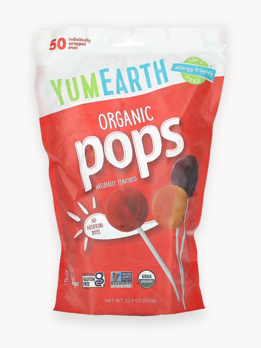 YumEarth, органические леденцы, любимое ассорти, 50 леденцов, 310 г (10,9 унции)