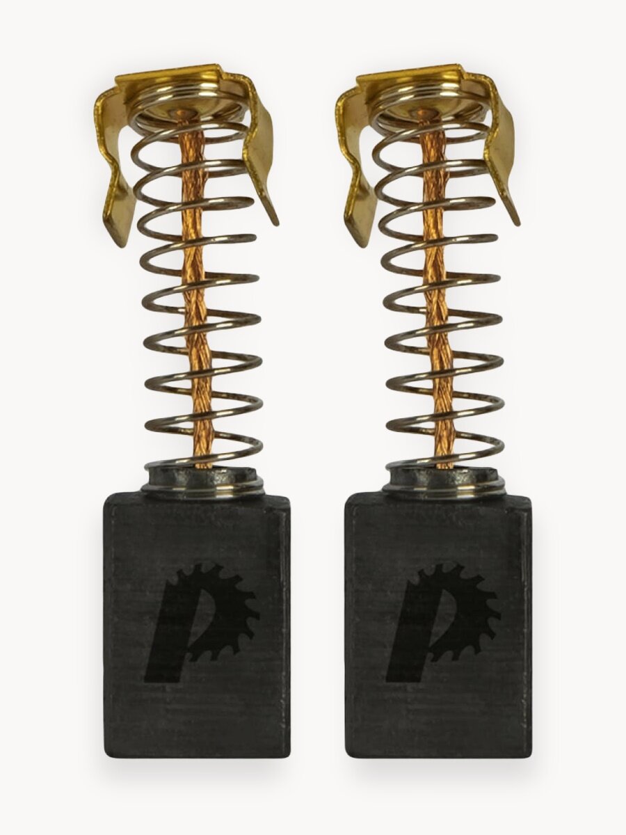 Щетки угольные/графитовые ПРАКТИКА для MAKITA (аналог CB-419/арт.191962-4) с пружиной, 6x9x11,3 мм, 2 шт