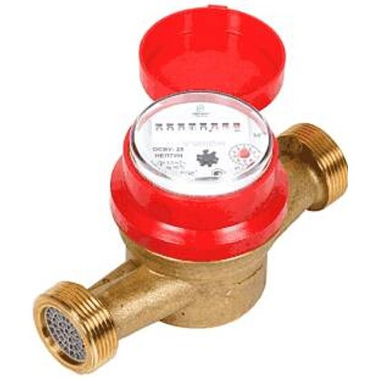 Счетчик воды универсальный Декаст осву (75-25-01) крыльчатый одноструйный