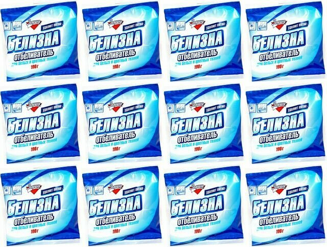 Золушка Отбеливатель универсальный Белизна, 100 г, 12 шт.