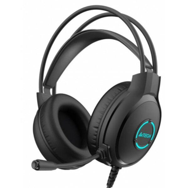 Гарнитура A4Tech Fstyler FH300U чёрный, проводная, USB, подсветка