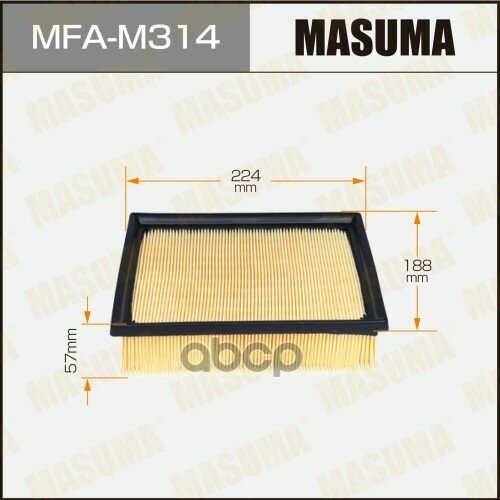 Фильтр возд. MITSUBISHI ECLIPSE CROSS 18=> Masuma арт. MFAM314