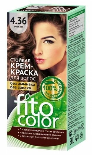 Fito Косметик Крем-краска для волос Fitocolor, тон 4.36 мокко 115мл, 3 шт.