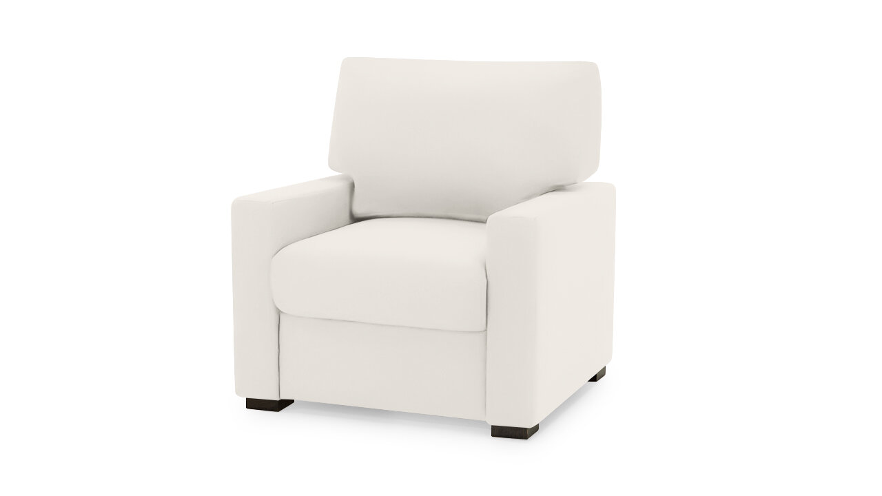 Кресло Непал Vivaldi 01 NEW 78x87x95 см, белый Велюр, нераскладной GOODFORM