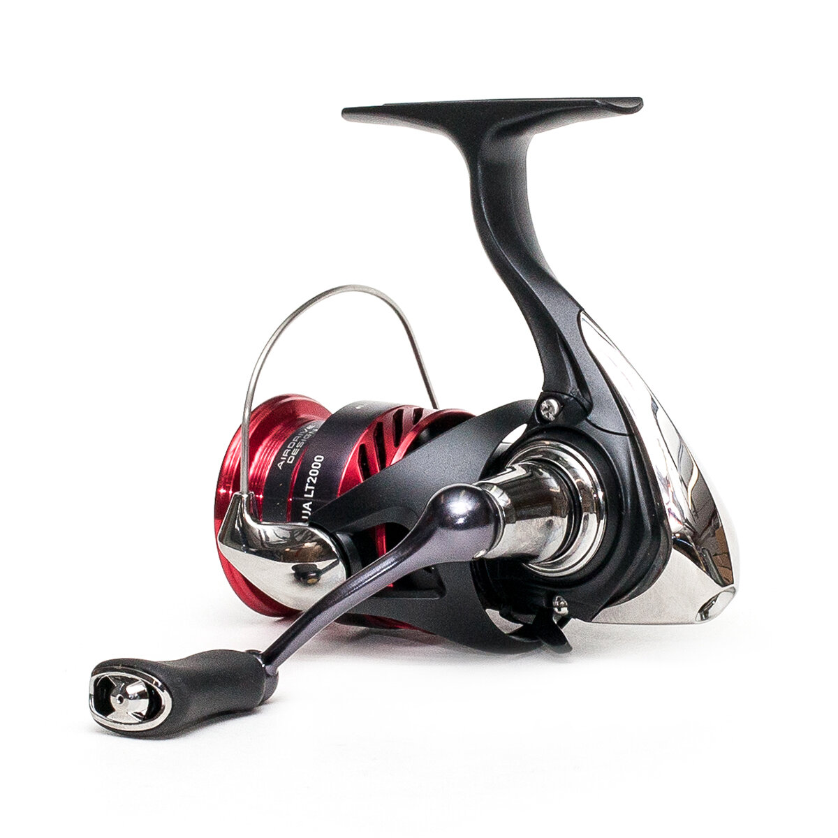 Катушка безынерционная Daiwa 23 NINJA LT 2000, цвет черно-красный — фото 1