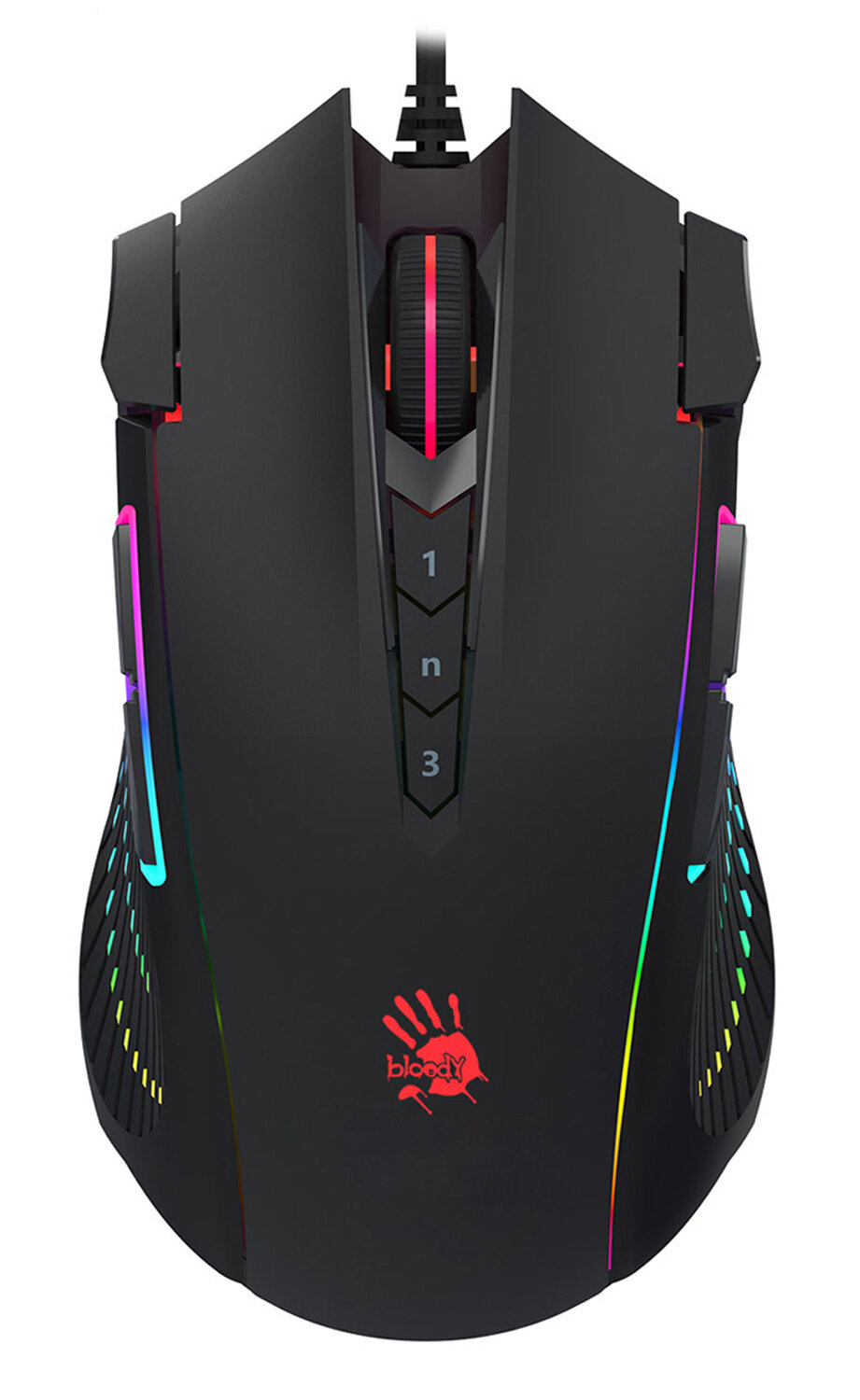 Мышь проводная A4Tech J90S BLACK ACTIVATED чёрный 8000 DPI