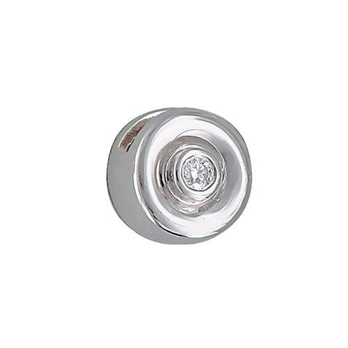 Подвеска, белое золото, 585 проба, бриллиант