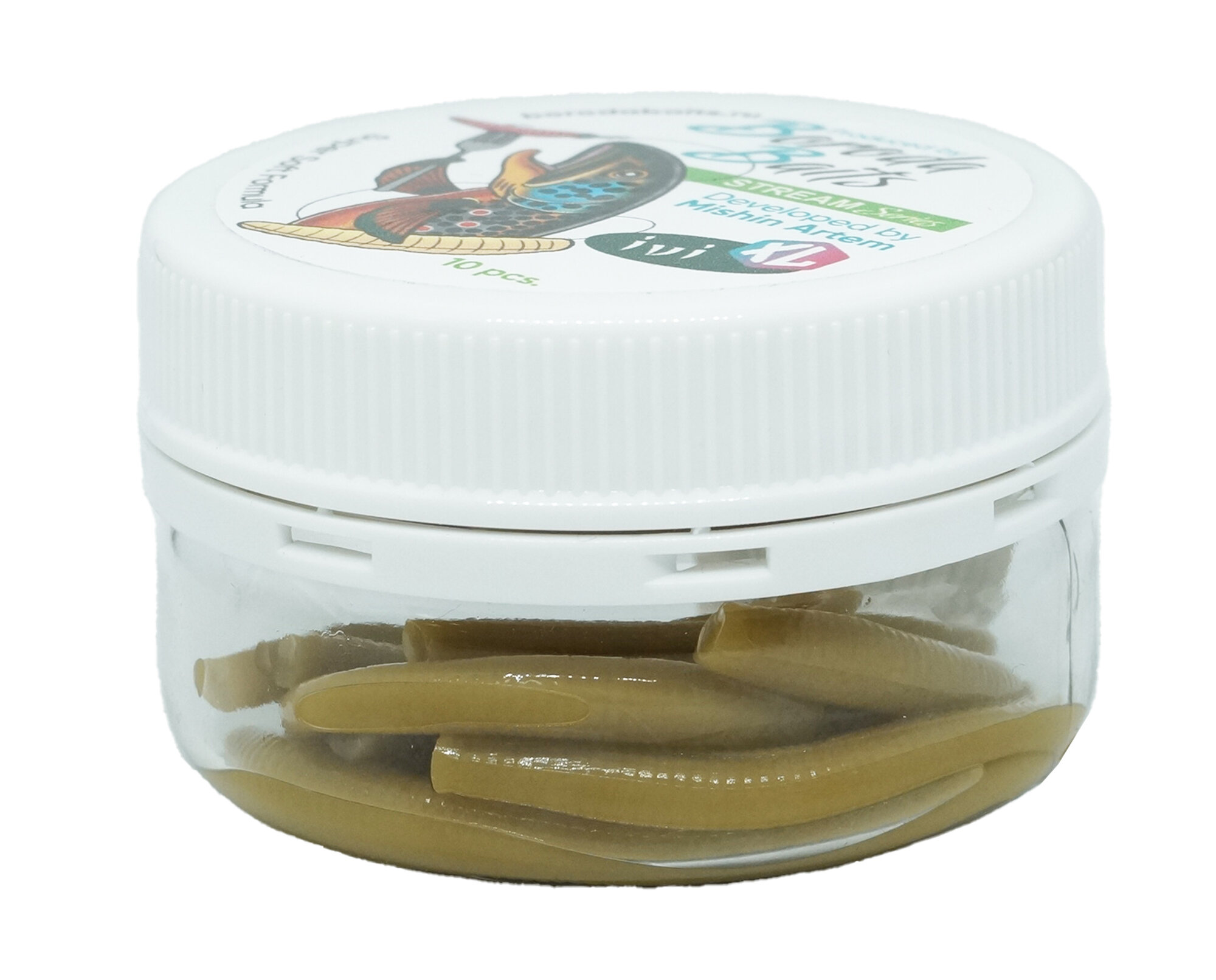 Boroda Baits ivi XL приманка хаки, 10 шт набор для ловли щуки и окуня на воде