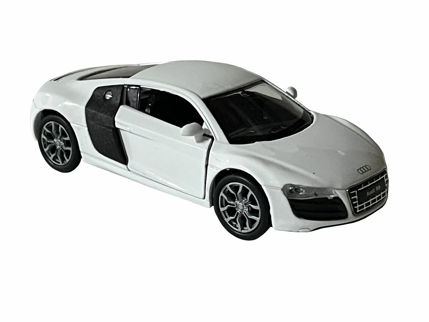 Модель машины 1:38 Audi R8 V10 2009 белый 43633 Welly металл