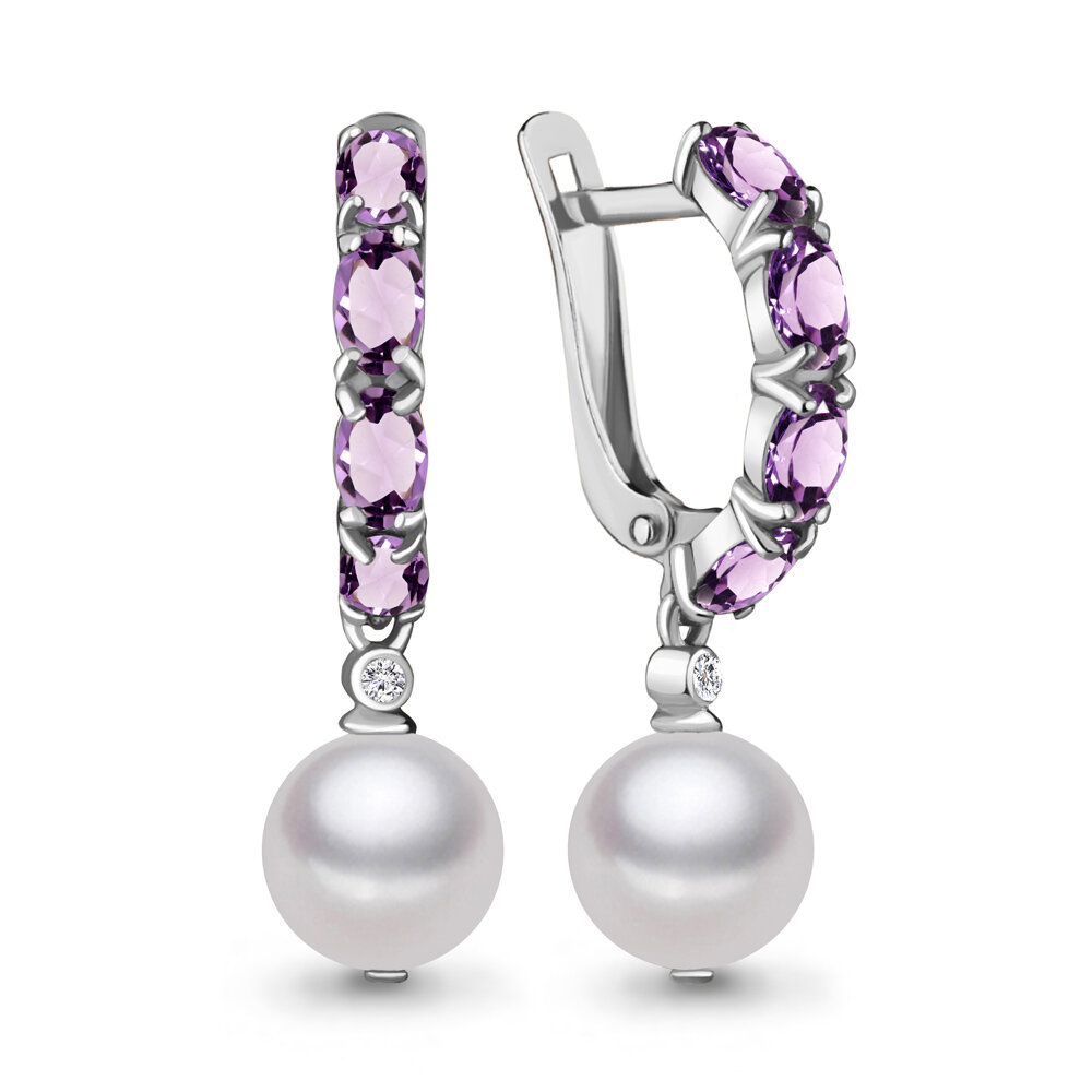 Моносерьга, серебро, 925 проба