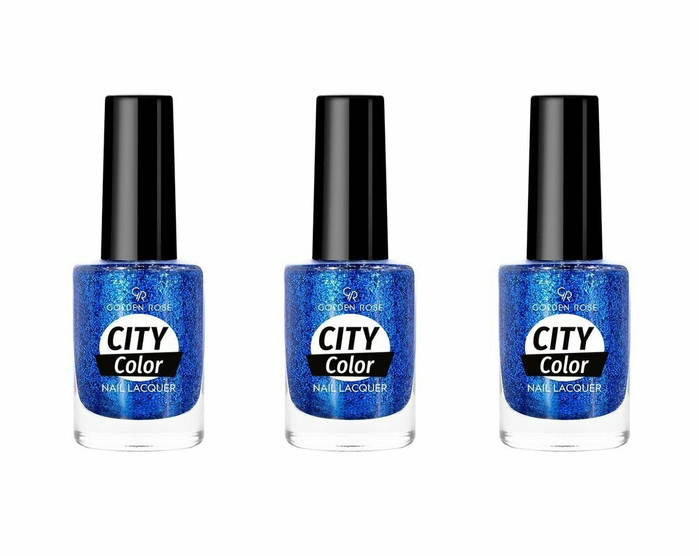 Golden Rose Лак для ногтей City Color, тон 108, 3 шт
