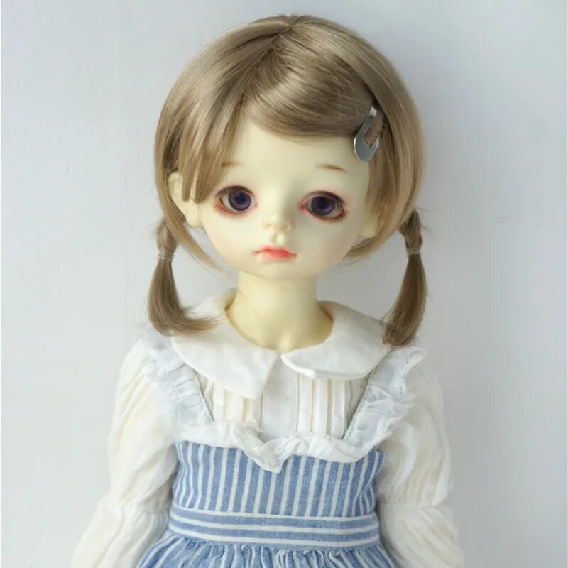 Парик для кукол JD509, 6-7 дюймов, 7-8 дюймов, 8-9 дюймов, синтетический мохеровый парик для шарнирной куклы, 1/6, 1/4, 1/3