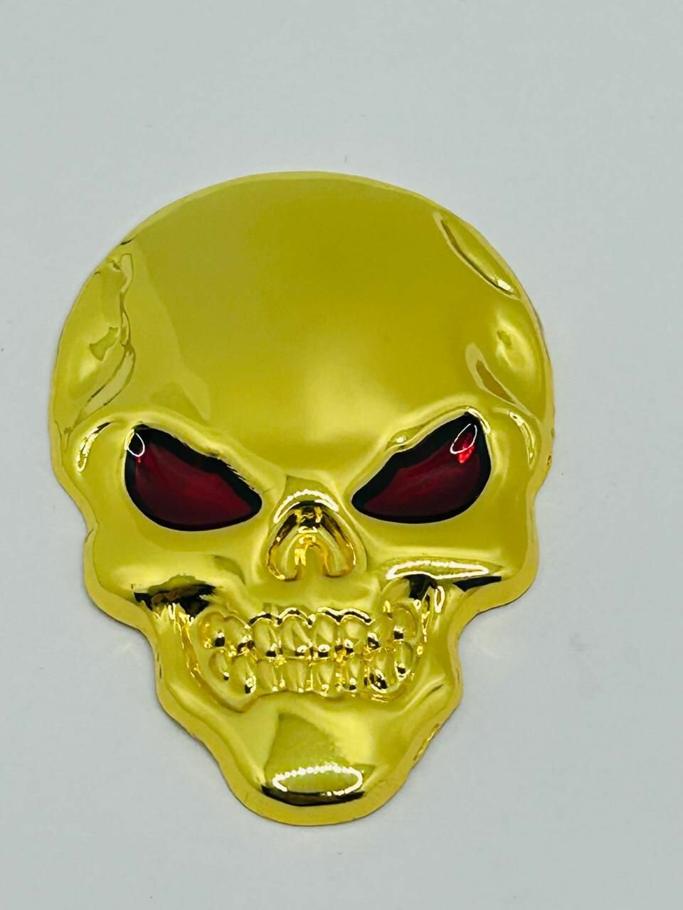 Металлическая наклейка Шильдик череп