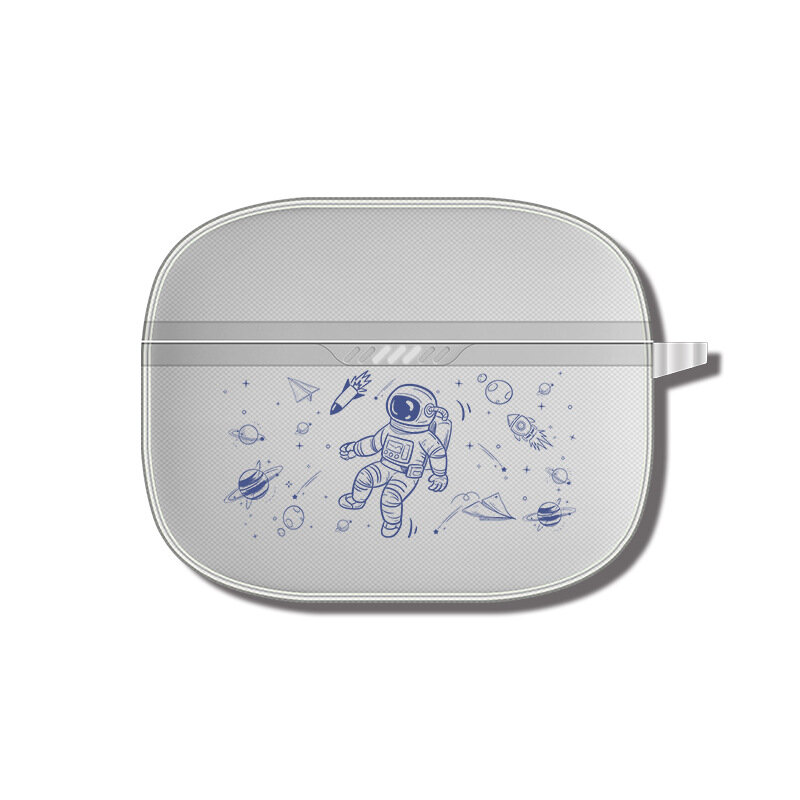 Чехол для наушников, прозрачный, мягкий, с мультяшным принтом, для JBL T130NC