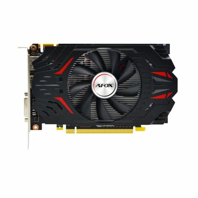 Видеокарта AFOX GeForce GTX 750 Single Fan 4G (AF750-4096D5H6-V3) - PCI Express 3.0/3.1 x16, 2 ГБ, GDDR5, 128 бит, DVI, HDMI, VGA (D-Sub), GPU 1076 МГц