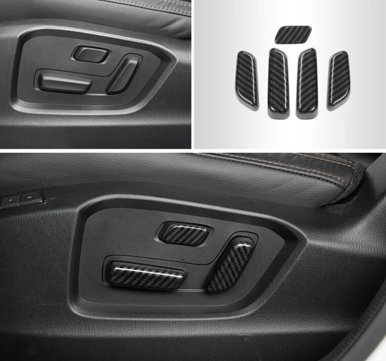 Для Mazda CX-5 CX5 2017-2021 аксессуары для интерьера, крышка панели переключения передач из углеродного волокна, воздушная розетка переменного тока, оконный переключатель, подъемная отделка Seat Adjust LHD