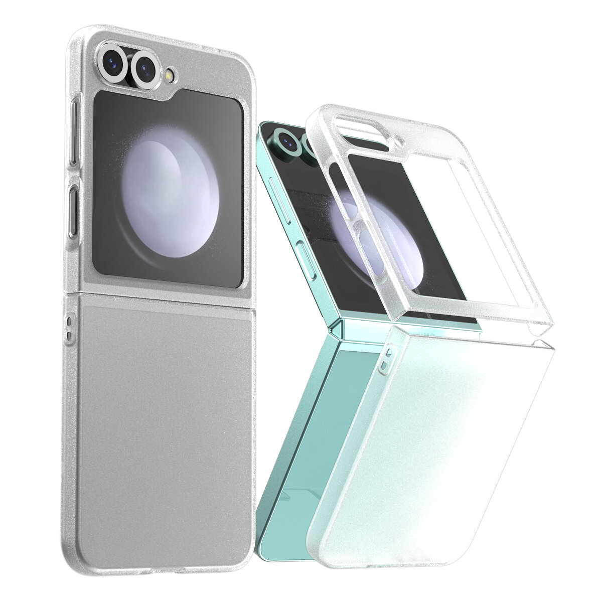 Чехол на Samsung Galaxy Z Flip6 Araree Nukin, поликарбонат, прозрачный матовый