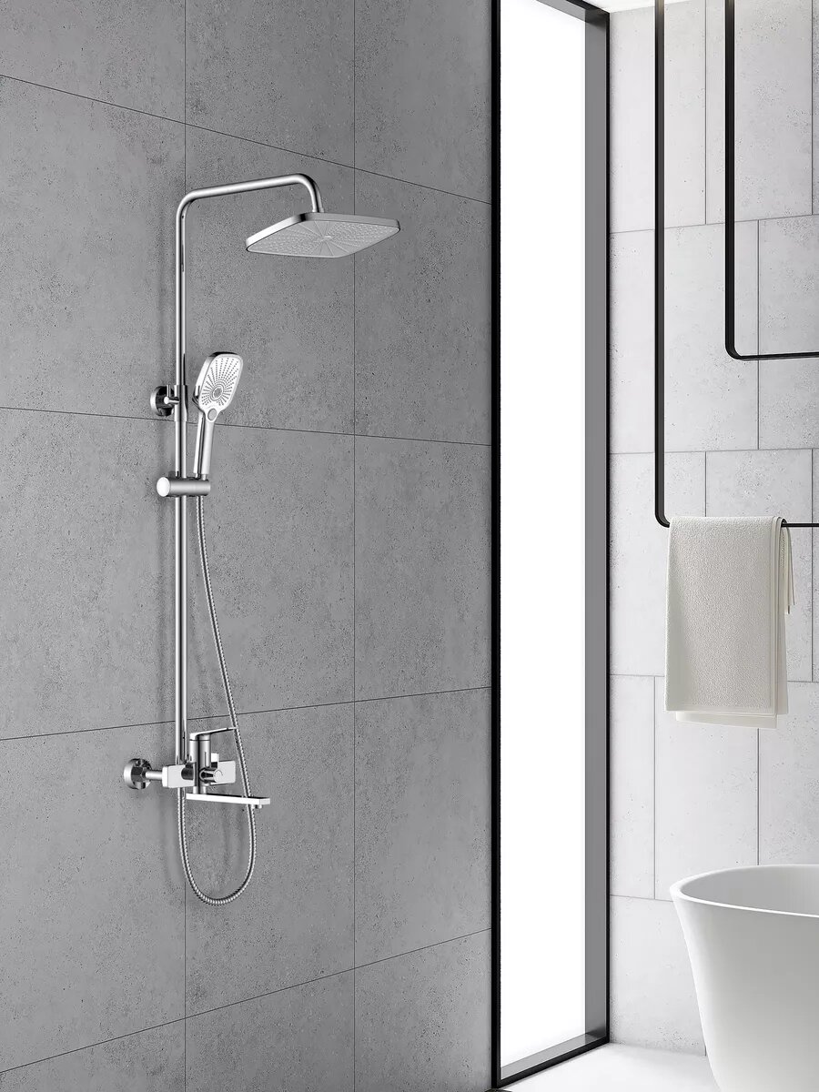 Душевая система для ванны Splenka S40.24, латунь в цвете хром