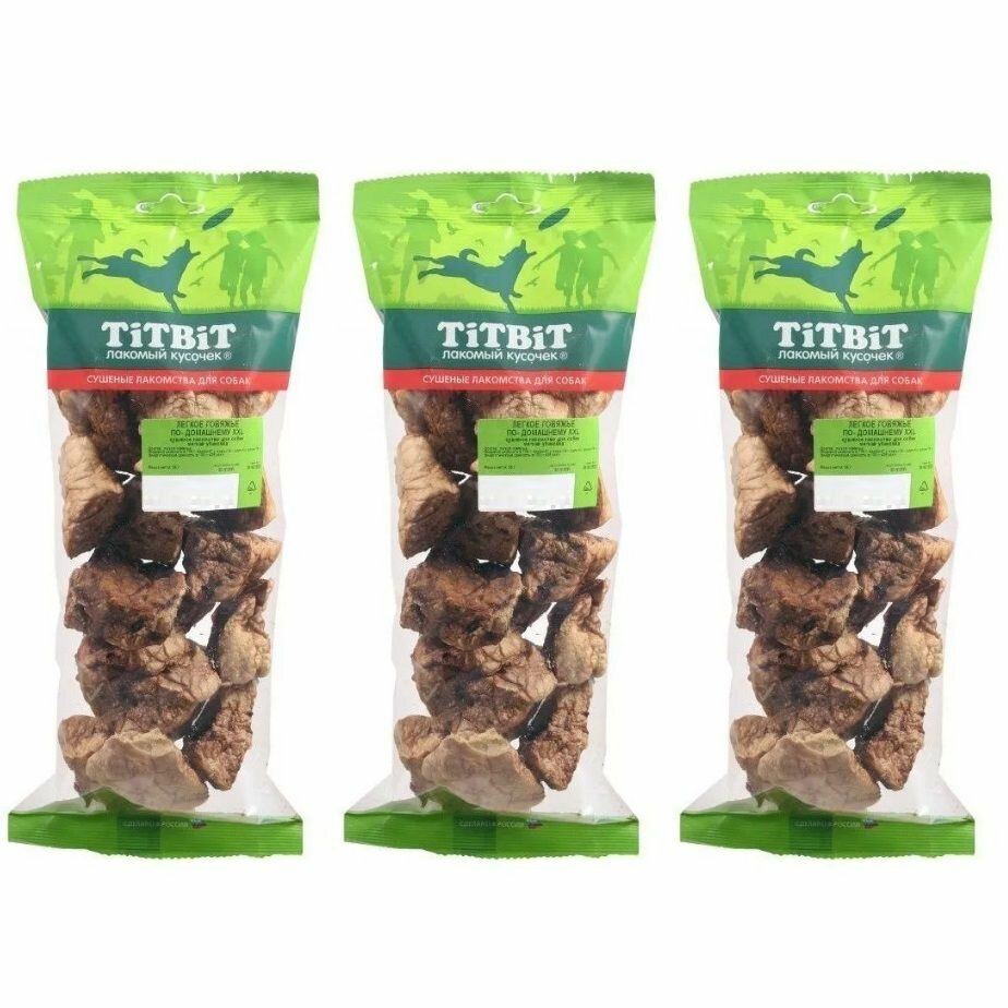 Titbit Лакомство для собак Легкое говяжье по-домашнему, XXL, 60 г, 3 уп
