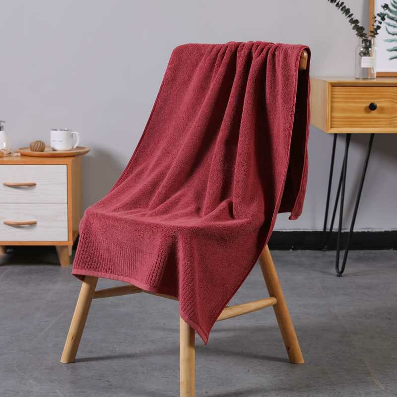 Полотенца банные, 140x70 см, винно-красные