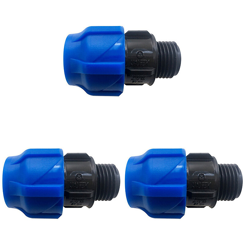 Муфта ПНД компрессионная переходная 50х1 1/2 НР(ш) (3 шт.)