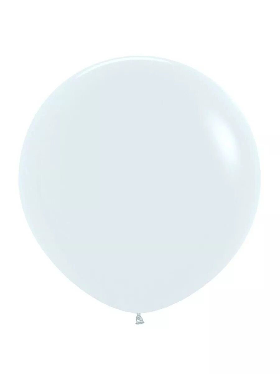Белый, Пастель / White, латексный шар (24"/60 см ) 10 шт. / SEMPERTEX, Колумбия
