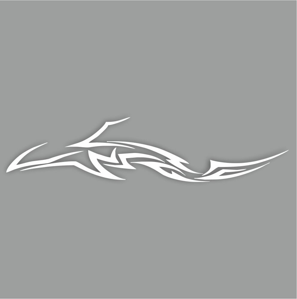 Наклейка "Тату" 800х200мм, вид 9, белая (плоттер), Арт рэйсинг