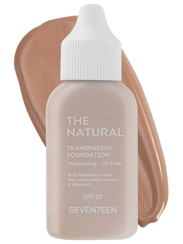Тональный крем Seventeen The Natural Serum Foundation SPF20 с естественным покрытием, 4