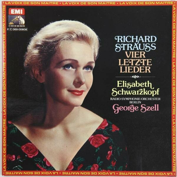 Винтажная виниловая пластинка RICHARD STRAUSS - VIER LETZTE LIEDER (ELIZABETH SHWARZKOPF)