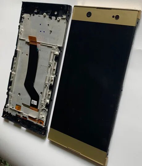 ЖК-дисплей 6,0 'для Sony Xperia XA1 Ultra C7, ЖК-дисплей, сенсорный экран, дигитайзер для SONY Xperia C7 G3221 G3212 G3226, ЖК-дисплей с рамкой Gold LCD