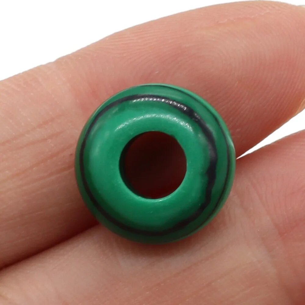 Бусины из Абака 7x14 мм Изумрудный, Malachite