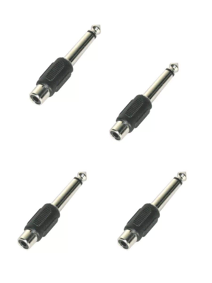 RCA мама - 6.35 мм джек-моно папа 4 шт. AD210