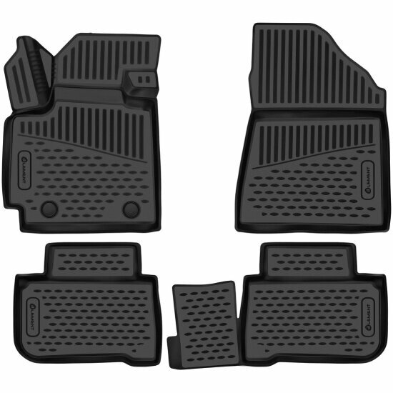 Коврики 3D в салон Element для CHANGAN CS55PLUS (I Рестайлинг) 2021-н. в. / Uni-S 2024-н. в, полиуретан, 4шт