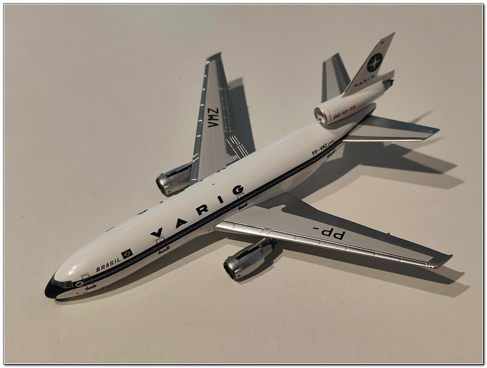 Модель коллекционная AEROCLASSICS Douglas DC-10-30 varig pp-vmz (длина 13,77 см)