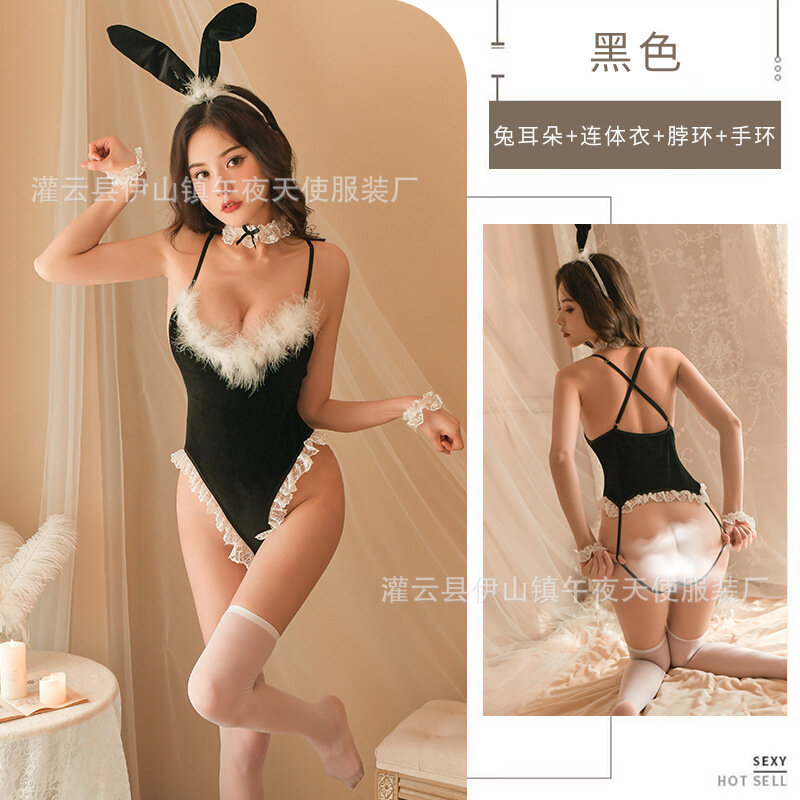 Костюм "Сексуальный плюшевый кролик", женский, черный, размер 1926