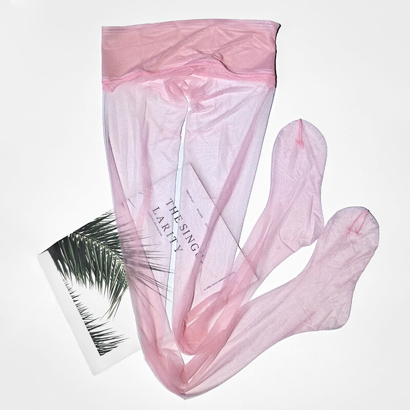 Растопленные высокоплотные бесшовные чулки с сеткой 0.01D для женщин, ультратонкие, шелковистые, прозрачные, плюс размер, бесшовные