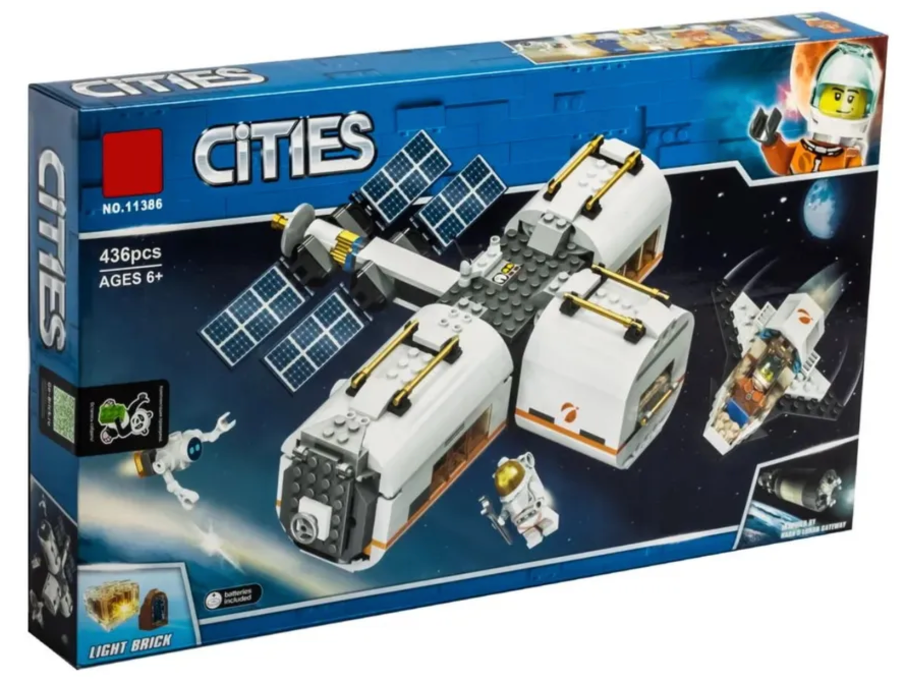 Конструктор Город Лунная космическая станция 11386 BELA Cities, 436 деталей