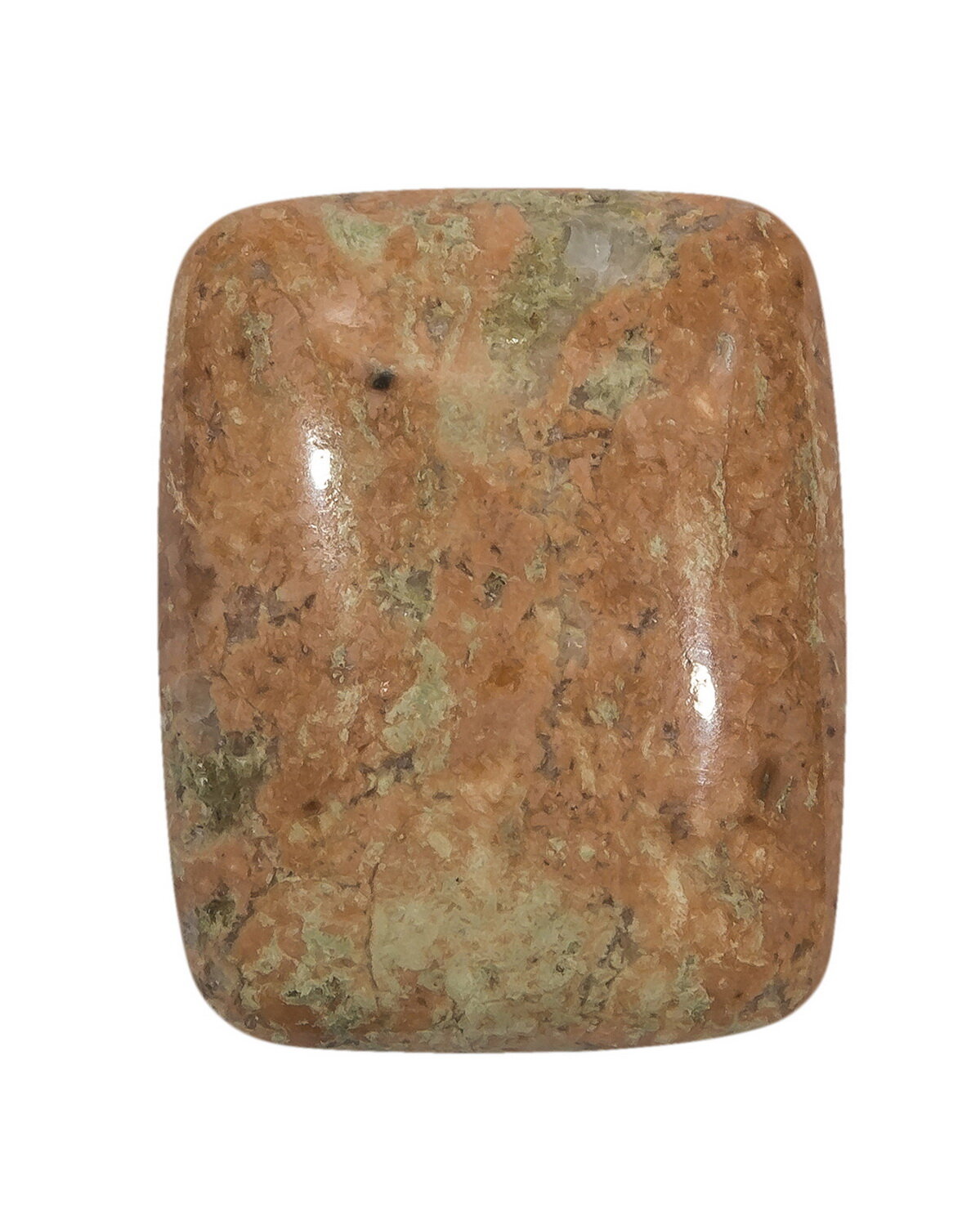 Кабошон Унакит, размер: 35х28х7 мм, натуральный минерал.