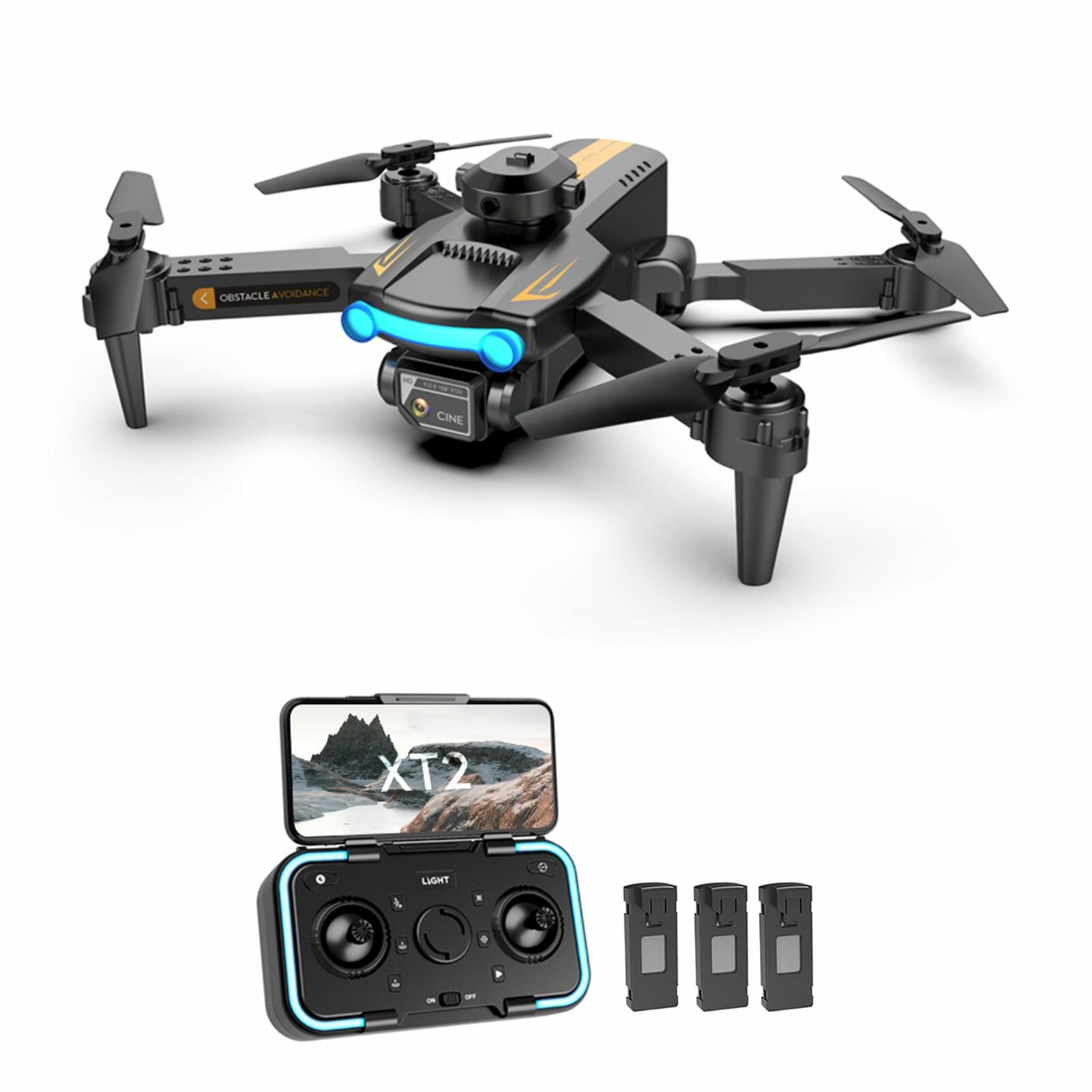 Дрон с дистанционным управлением и камерой Daul Квадрокоптер с дистанционным