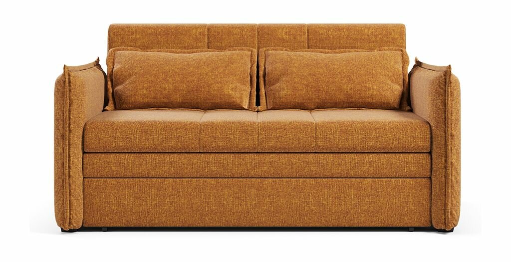 Диван-кровать Смайл, 143х83х83 см, рогожка Savana Yellow, Выкатной, детский диван раскладной, с ящиком для белья