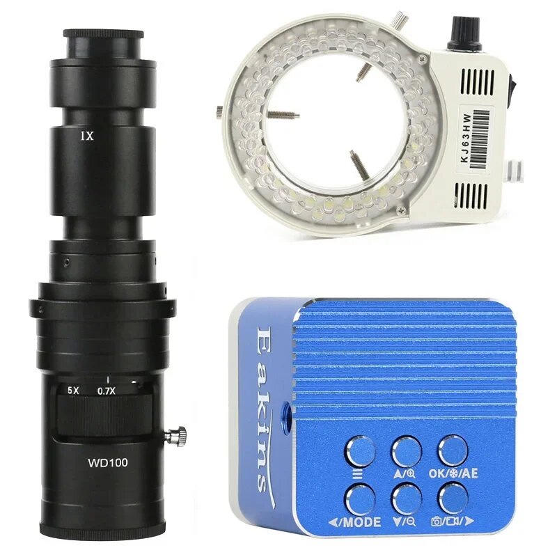 Eakins 8MP 4K Video Microscope Camera 500x lens with Light