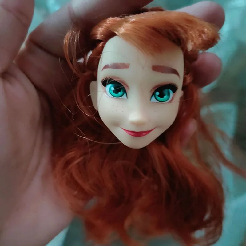 1 шт, детали головы куклы 1/6, обычная кожа, зеленые волосы для женской куклы 30 см, аксессуары, игрушки