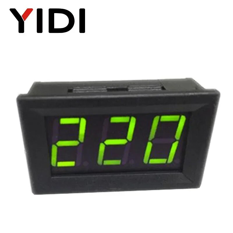 YIDI Вольтметр цифровой 0-100В, Green LED