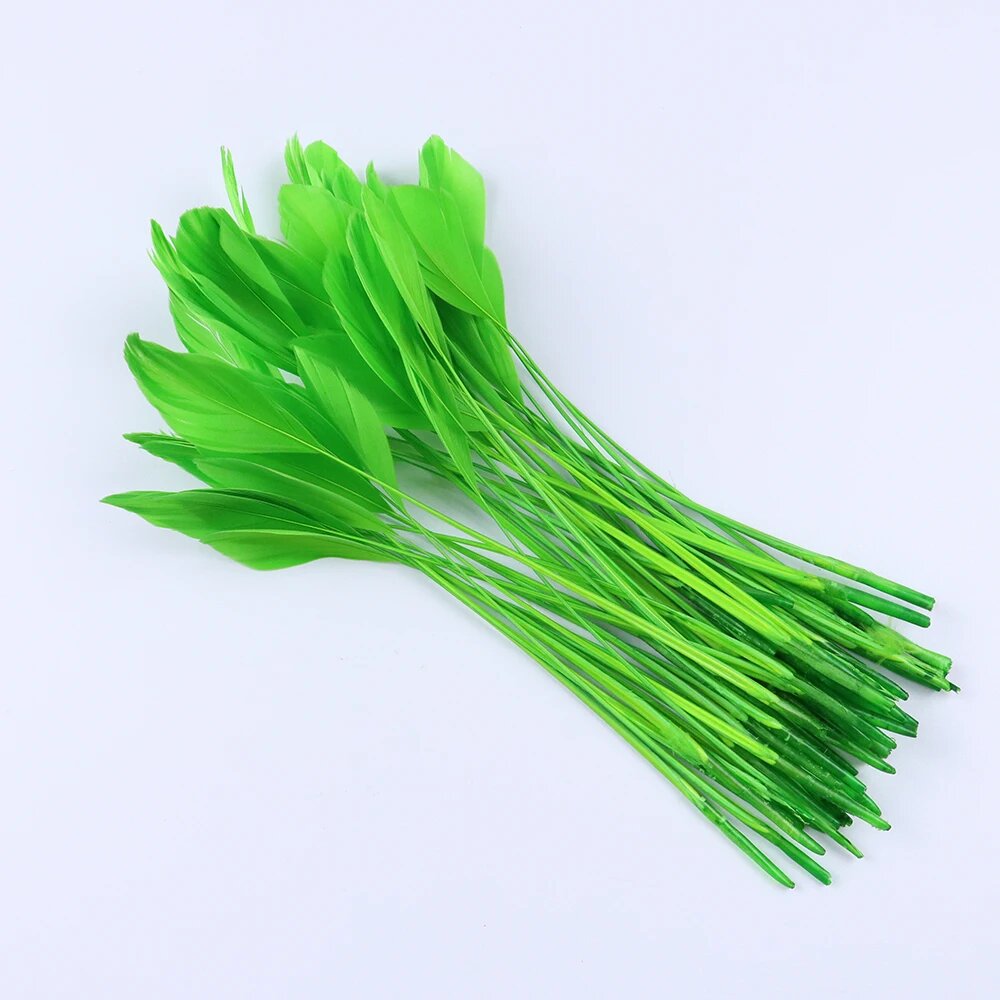 Зеленые гусиные перья JRCRAFTS, 50 шт, apple green